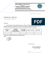 Form 137 Request Letter | PDF