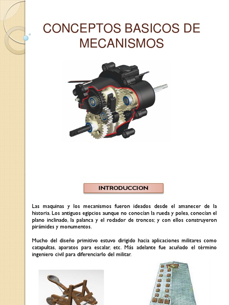 Conceptos Basicos de Mecanismos | PDF | Movimiento (física) | Cinemática