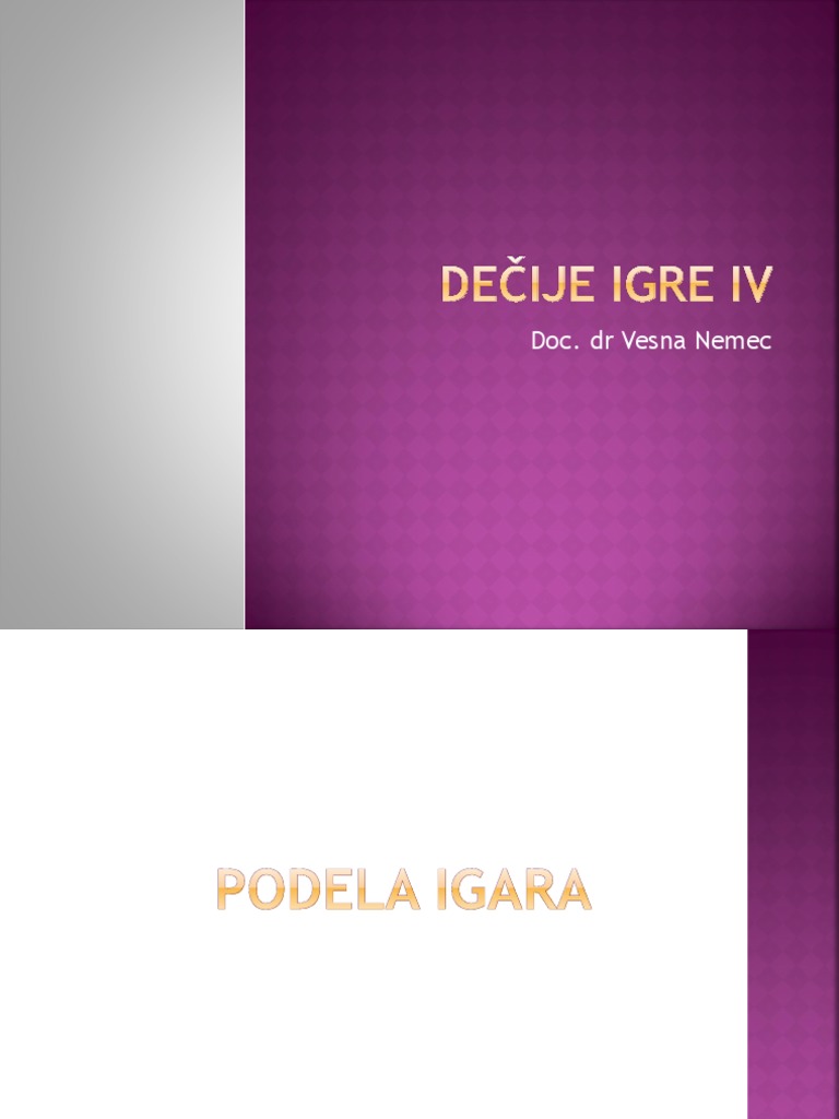 Decije Igre | PDF