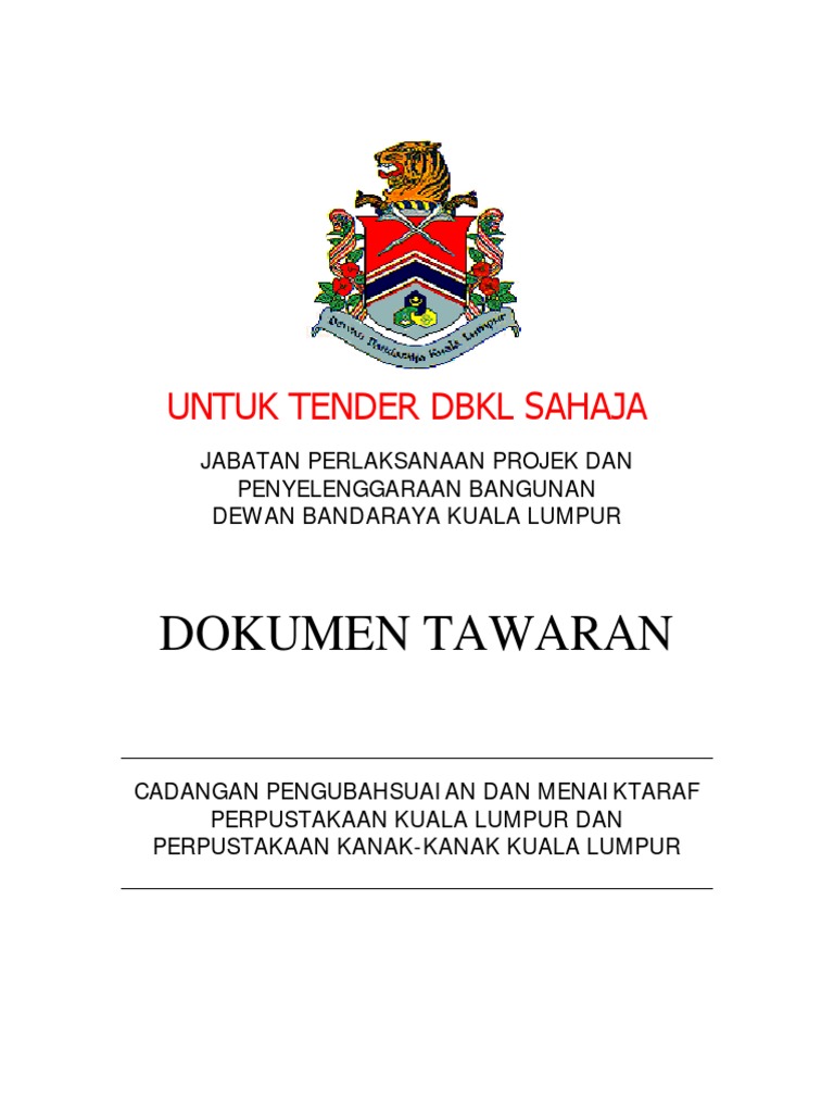 Table Tender Document | PDF