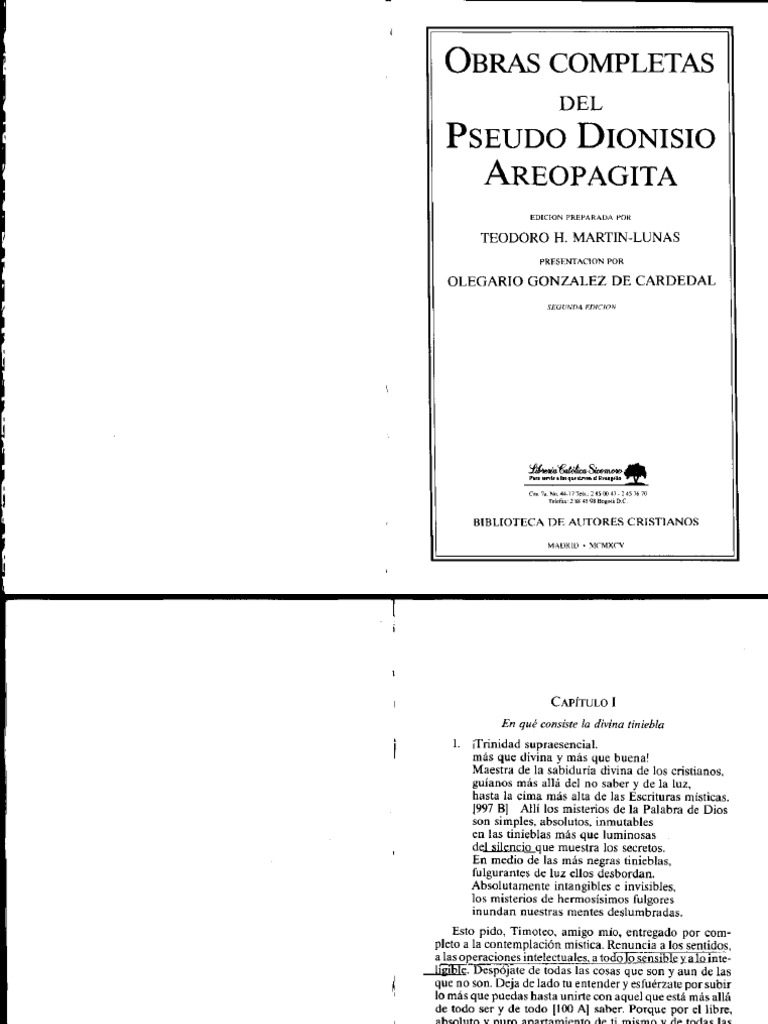 Dionisio Teología Mística PDF | PDF
