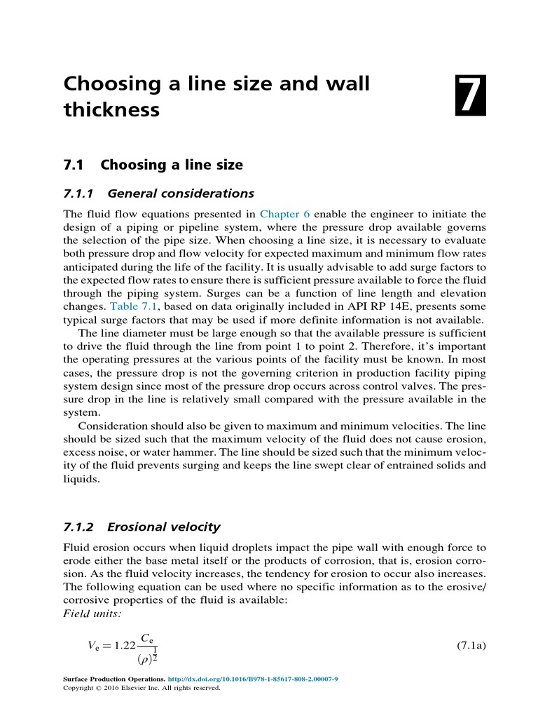 Choosing A Line Size | PDF | Drop (Liquid) | Pressure