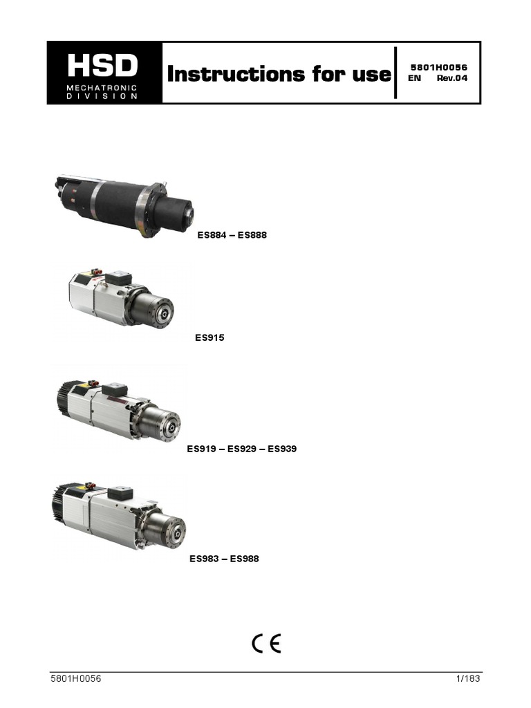 Manualspindle HSD | PDF | Safety | Personal Protective Equipment