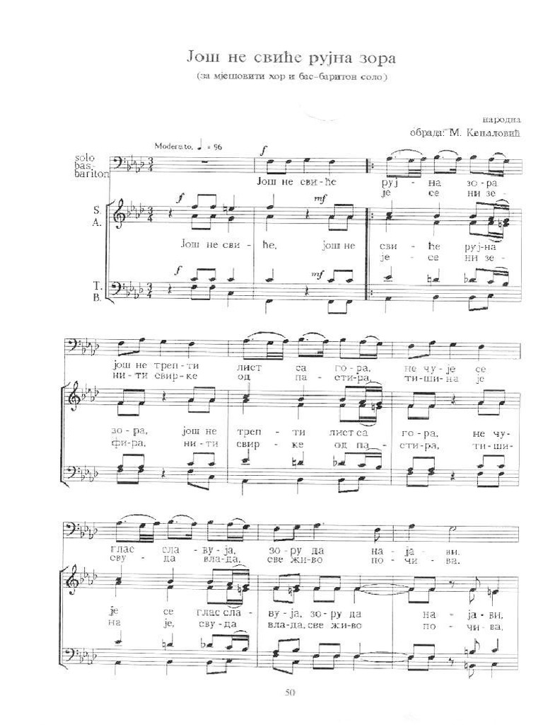 Jos Ne Svice Rujna Zora-Hor PDF | PDF