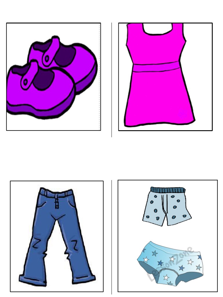 Clothes Flashcards | PDF