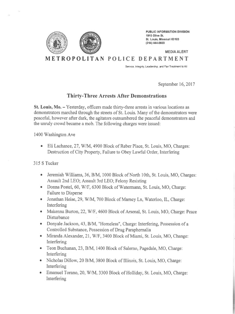 Friday Arrest Log | PDF