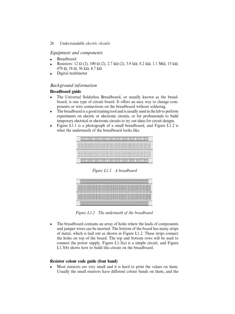 Equipment and Components: Breadboard Guide | PDF
