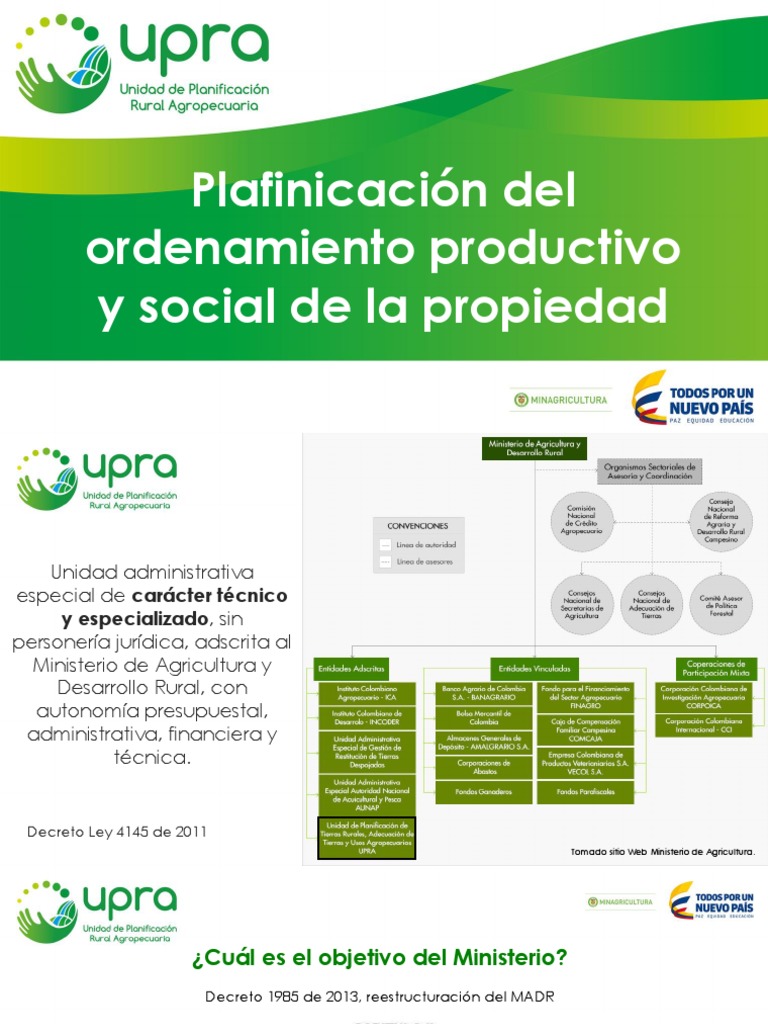 Upra Colombia Institucional 2015 Mayo | PDF | Agricultura | Business