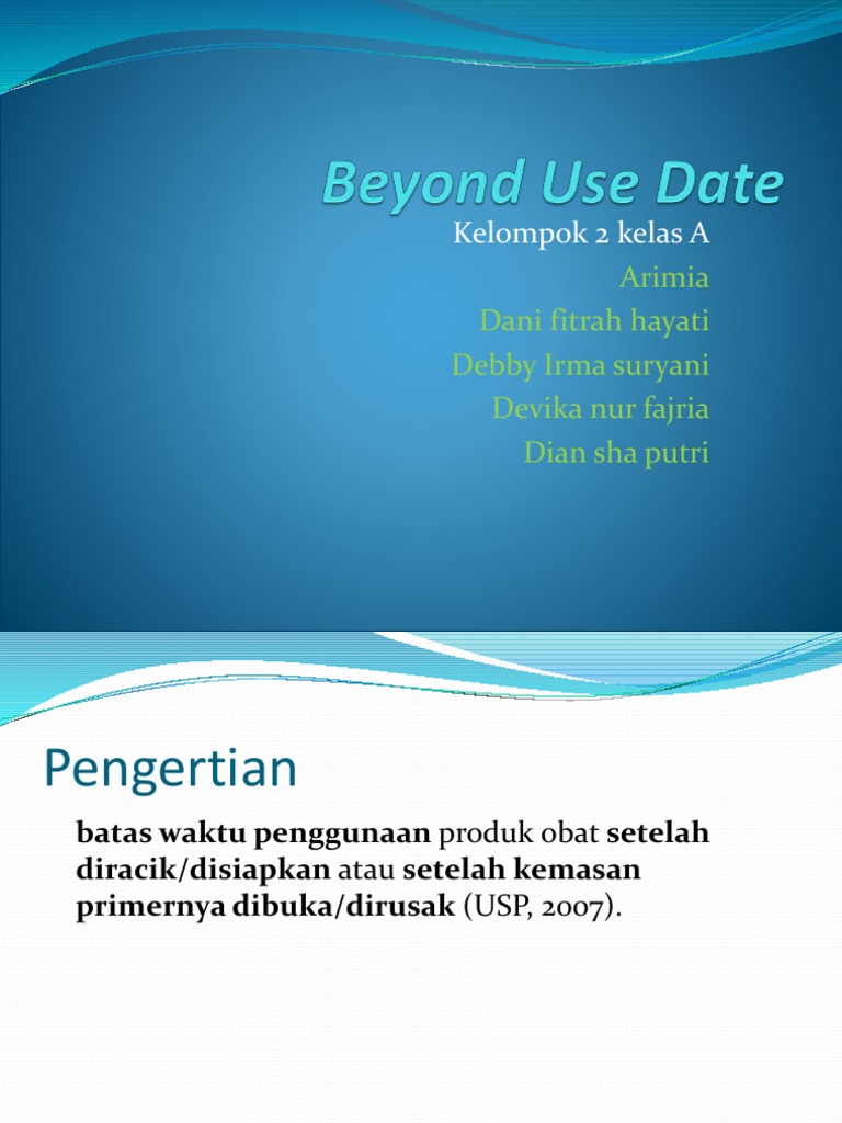 Beyond Use Date | PDF