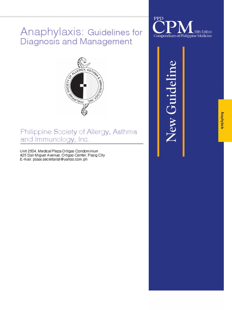 Anaphylaxis | PDF | Diseases And Disorders | Health Sciences