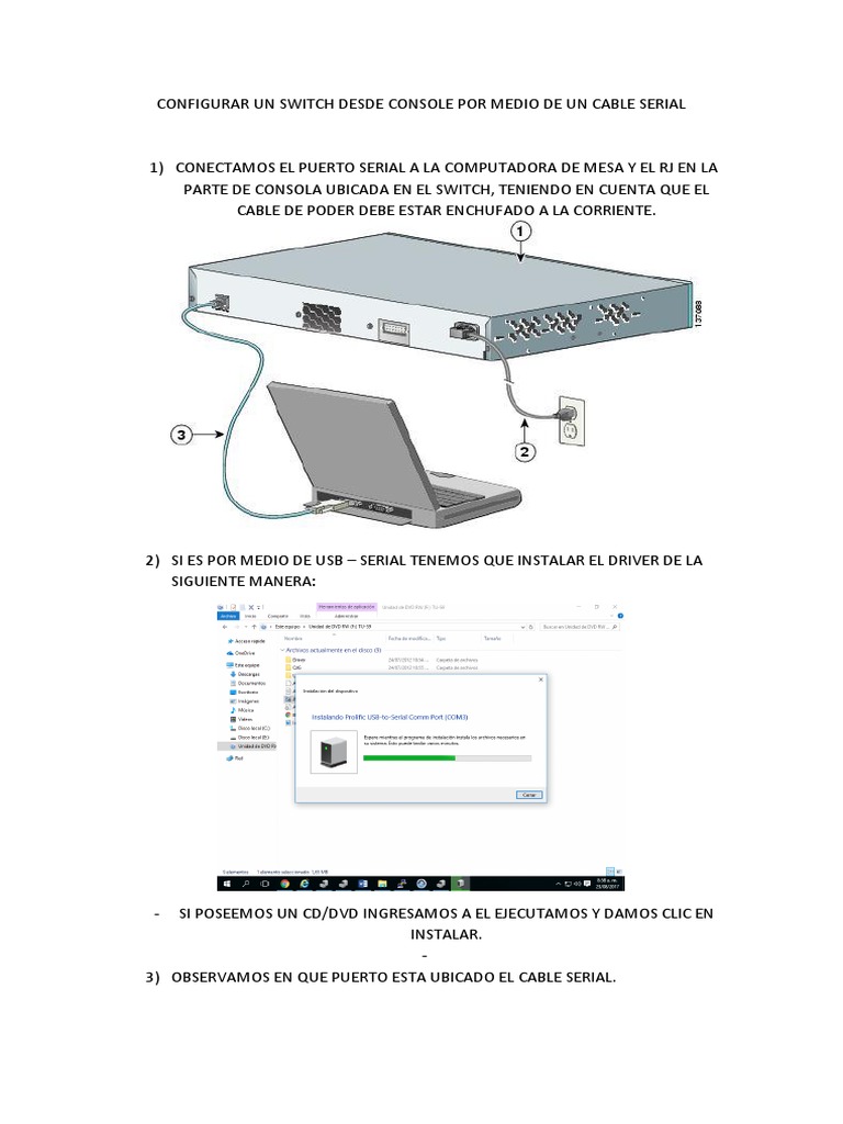 Configuración de Switch por Serial | PDF