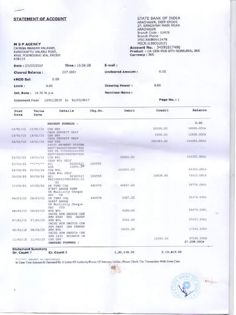Bank Statement | PDF
