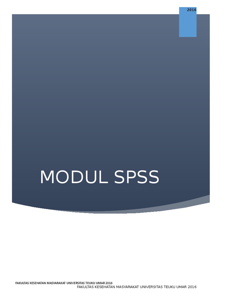 Modul Spss | PDF | Komputer