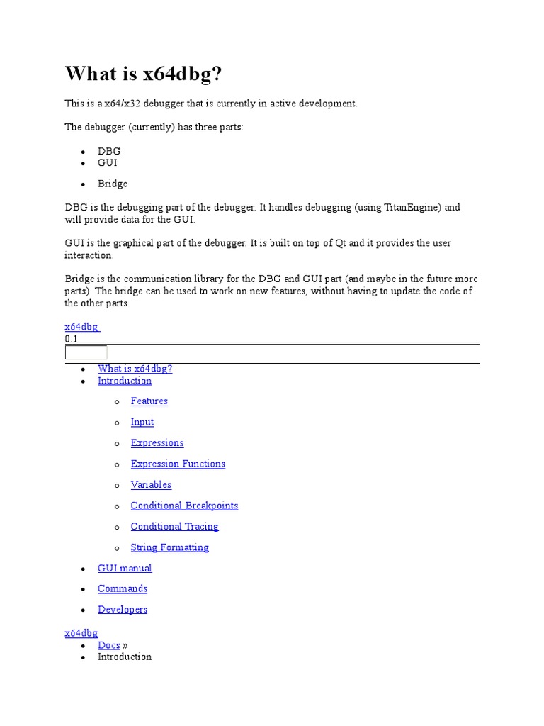 What Is x64dbg | Download Free PDF | Control Flow | Graphical User ...