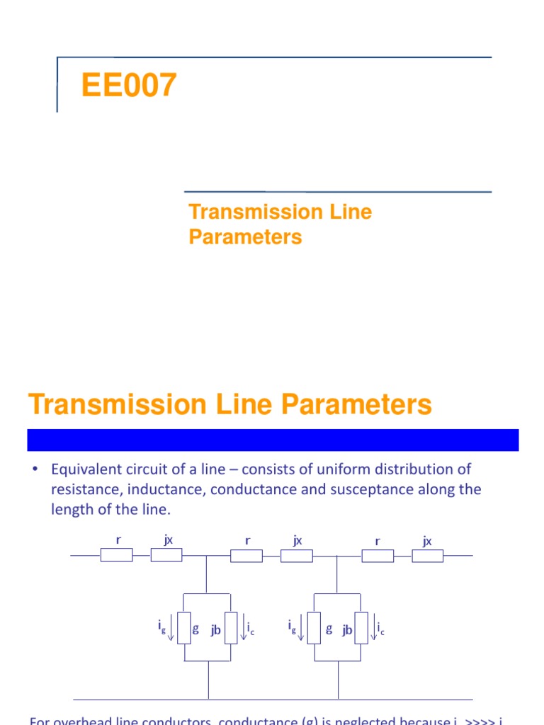 Transmission Line Parameters | PDF | Electrical Conductor | Electrical ...