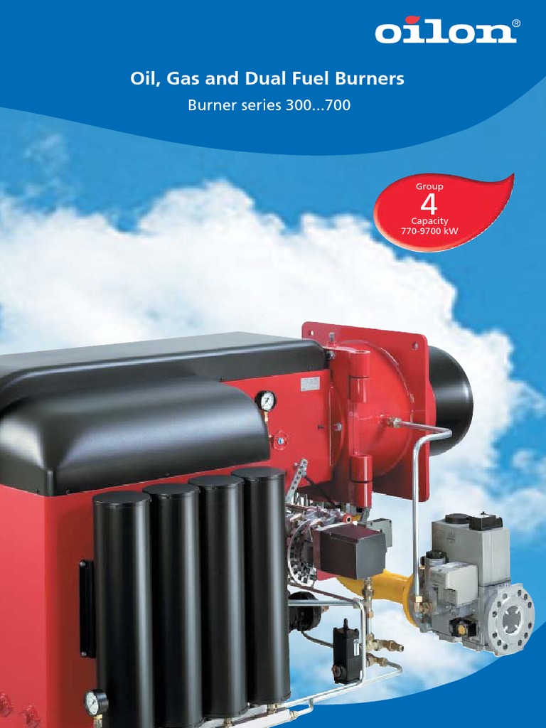 OILON BURNER CATALOG - Group 4 200-700 | PDF | Furnace | Boiler