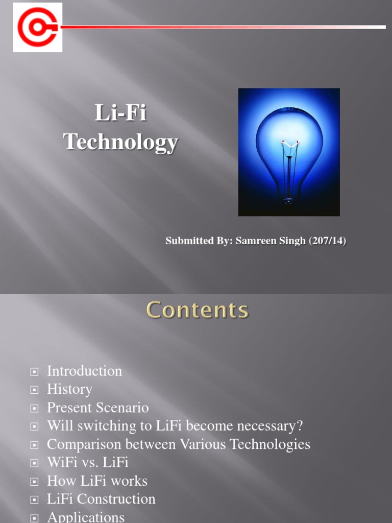 Li Fi Technology Ppt | Wireless | Wi Fi