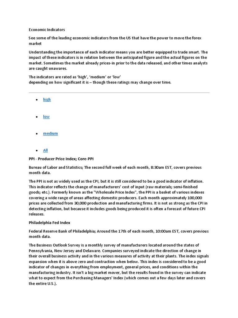PPI - Producer Price Index Core-PPI | PDF | Consumer Price Index ...