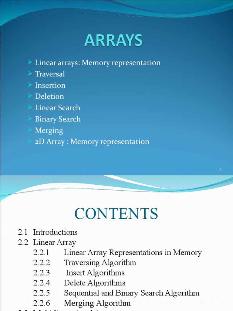 Ds 2-Arrays | PDF | Array Data Structure | Algorithms Ds 2-Arrays | PDF | Array Data Structure | Algorithms