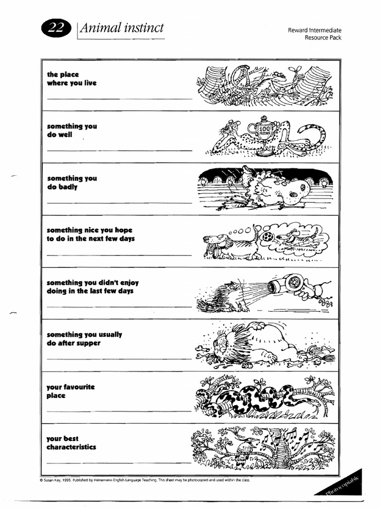 (Animal Instinct: Reward Intermediate Resource Pack | PDF | Language Education | Linguistics
