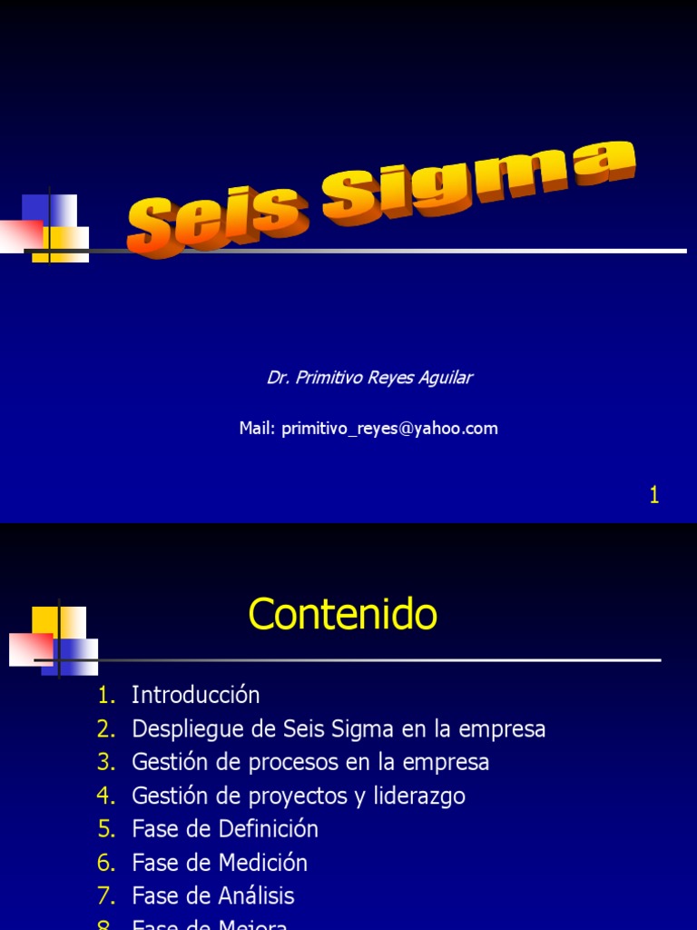 Curso Seis Sigma PDF | PDF | Six Sigma | Calidad (comercial)