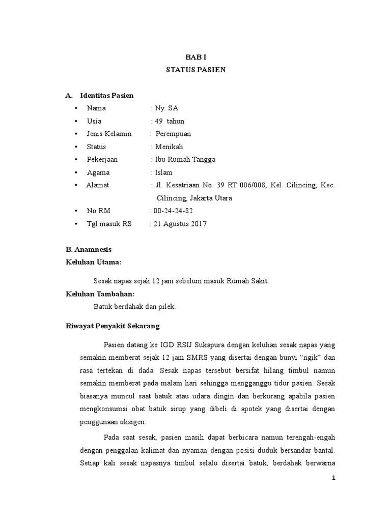 Lapkas Asma Fina Fix | PDF