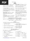 Calculus Cheat Sheet Part 1 | Trigonometric Functions
