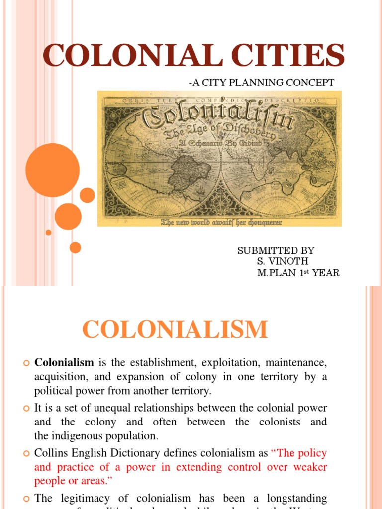 Colonial Cities: - A City Planning Concept | PDF | Colonialism ...