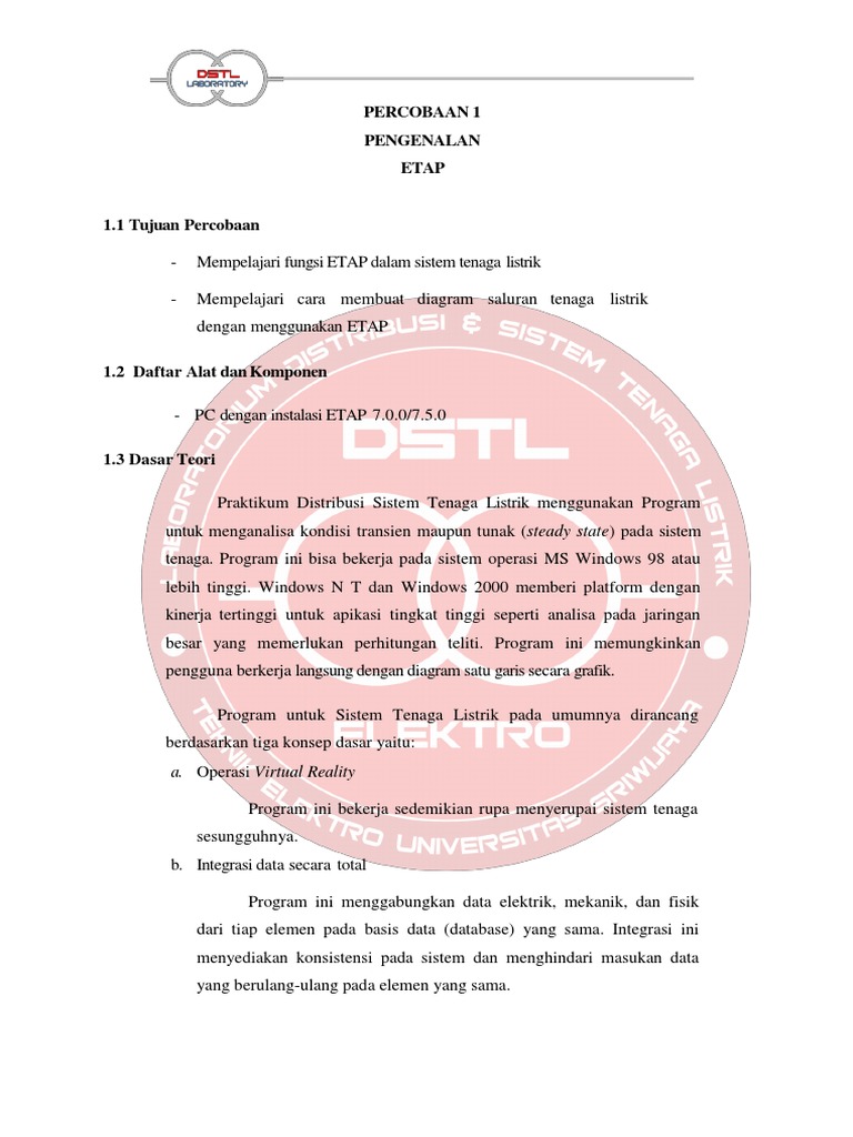 Percobaan 1 Pengenalan Etap Fix A | PDF