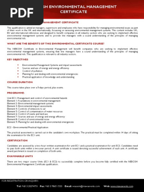 Nebosh Environmental Certificate - prntbl.concejomunicipaldechinu.gov.co