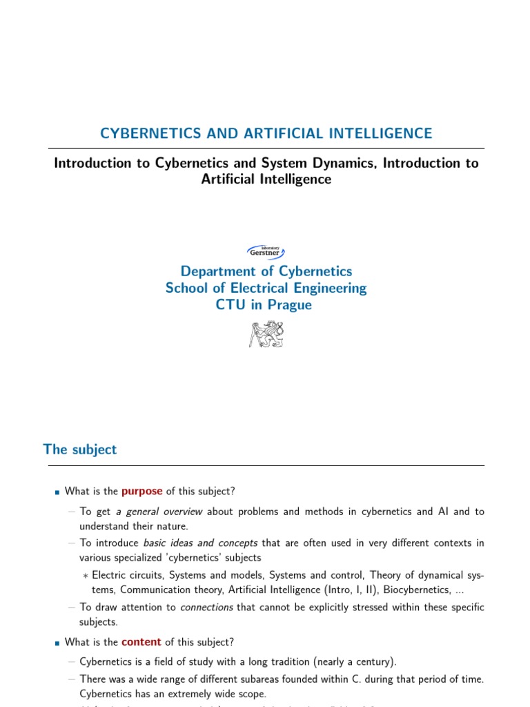 Cybernetics and Artificial Intelligence | PDF | Eigenvalues And Eigenvectors | Cybernetics