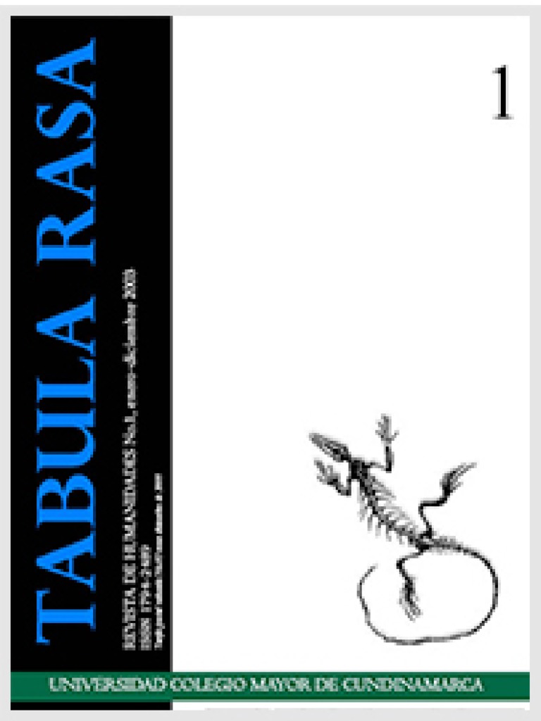 Tabula Rasa 01 | PDF | Antropología | Science