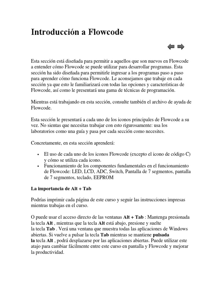 Introducción A Flowcode | PDF | Point and Click | Poco