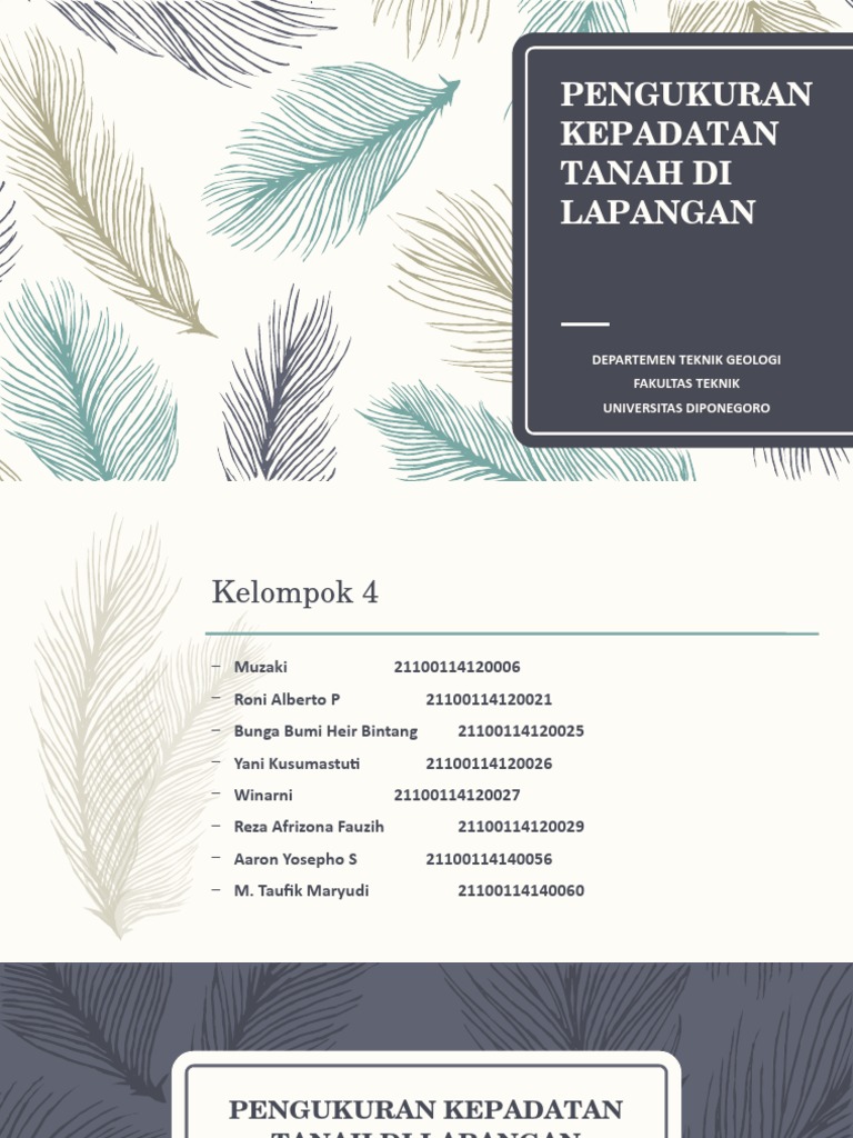 Pengukuran Kepadatan Tanah di Lapangan | PDF