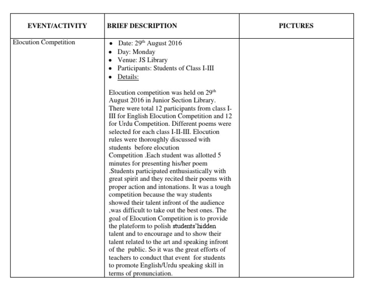 1st Term ECA Reports | PDF