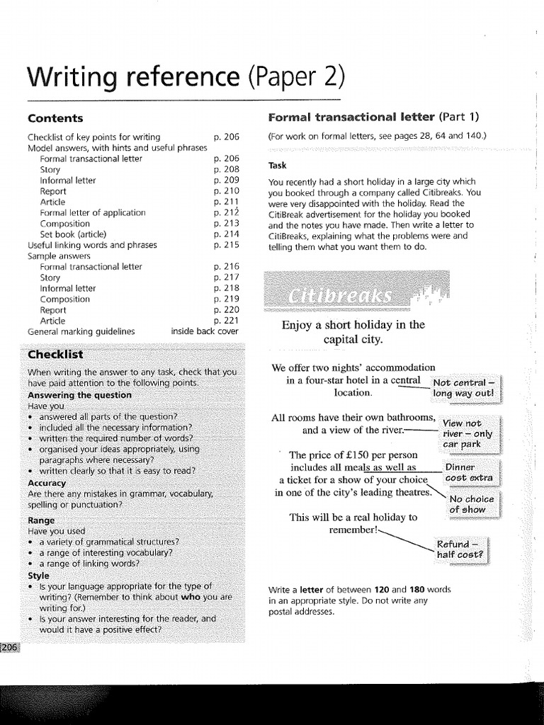 B2 Writing Reference | PDF