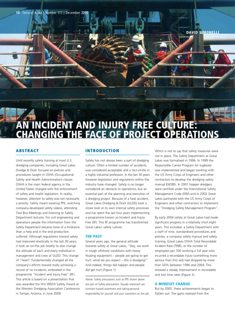Article An Incident and Injury Free Culture Changing The Face of ...