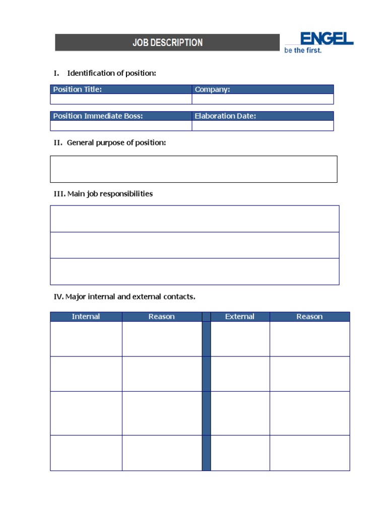I. Identification of Position | PDF