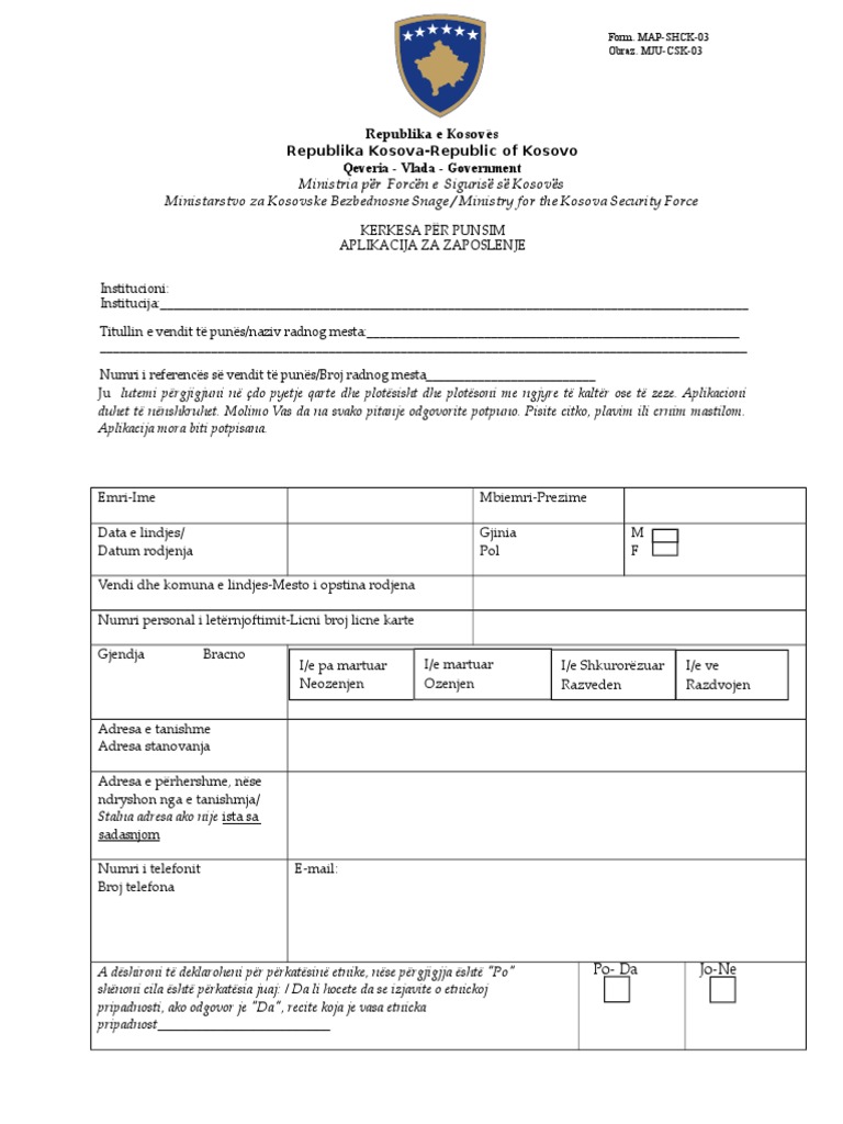 03 Kerkesa Per Punesim | PDF