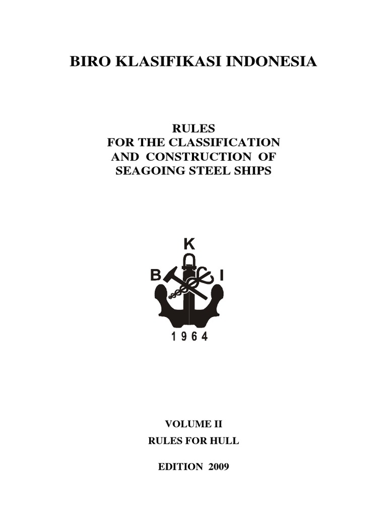 BKI - Vol 2 - Rules For Hull PDF | PDF | Ships | Watercraft