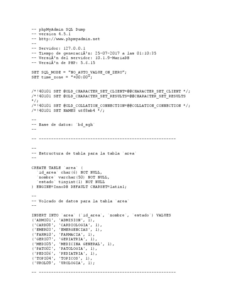 PhpMyAdmin SQL Dump | PDF | Datos de computadora | Ignorancia