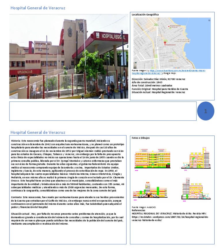 Hospital Regional de Veracruz: Historia y Situación Actual | PDF ...