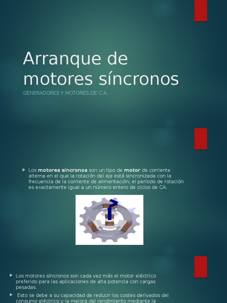 Arranque de Motores Síncronos | PDF | Motor eléctrico | Magnetismo