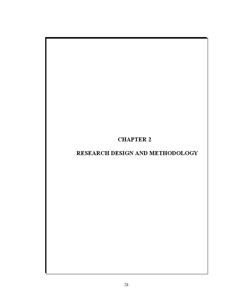 Chapter 2 Research Design and Methodology | PDF | Online Advertising ...