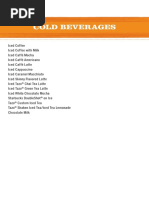 Starbucks Training Guide | PDF
