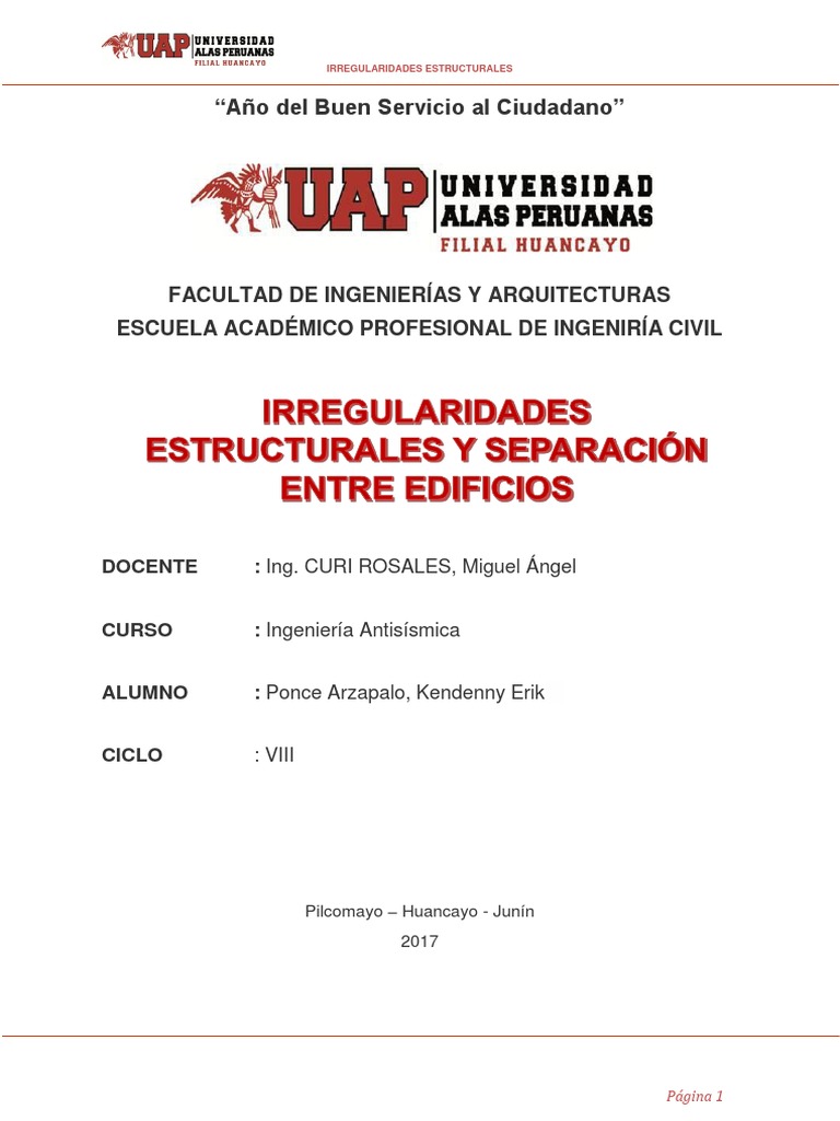 Irregularidades Estructurales | PDF | Rigidez | Temblores