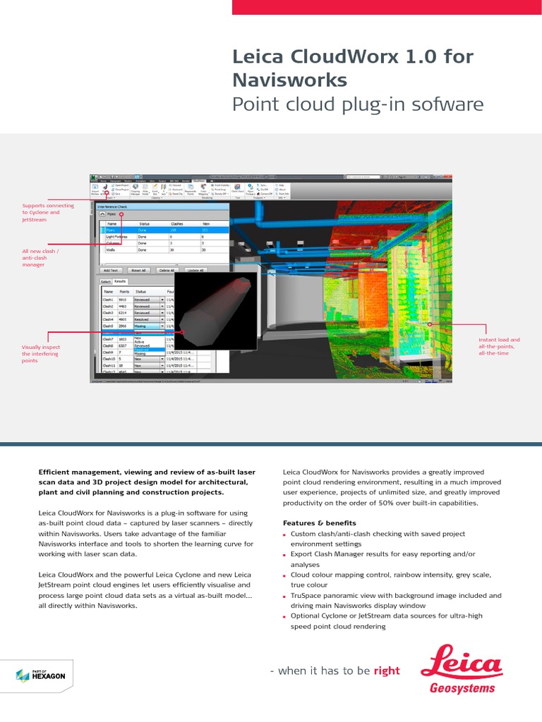 Leica CloudWorx For Navisworks DS | PDF | 3 D Computer Graphics | 64 Bit Computing