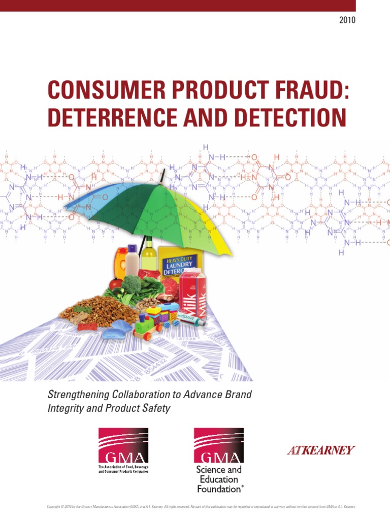 Consumer Product Fraud | PDF | Food And Drug Administration | Foods