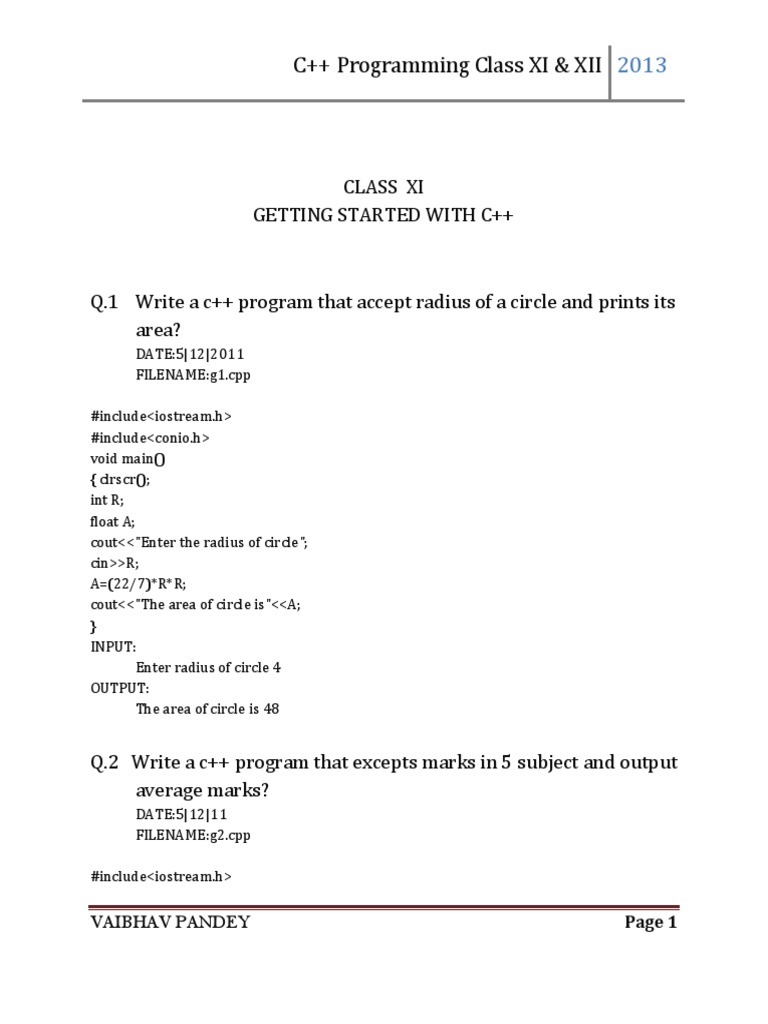 Vaibhav Pandey | PDF | Parameter (Computer Programming) | Fahrenheit