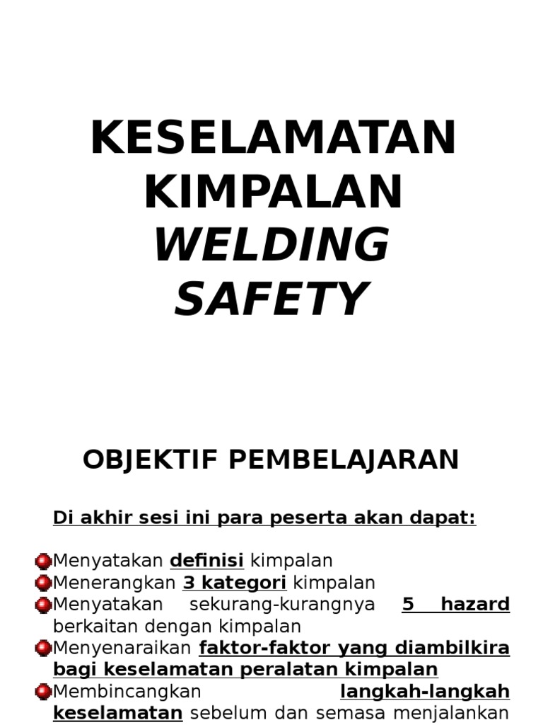 Welding Safety | PDF